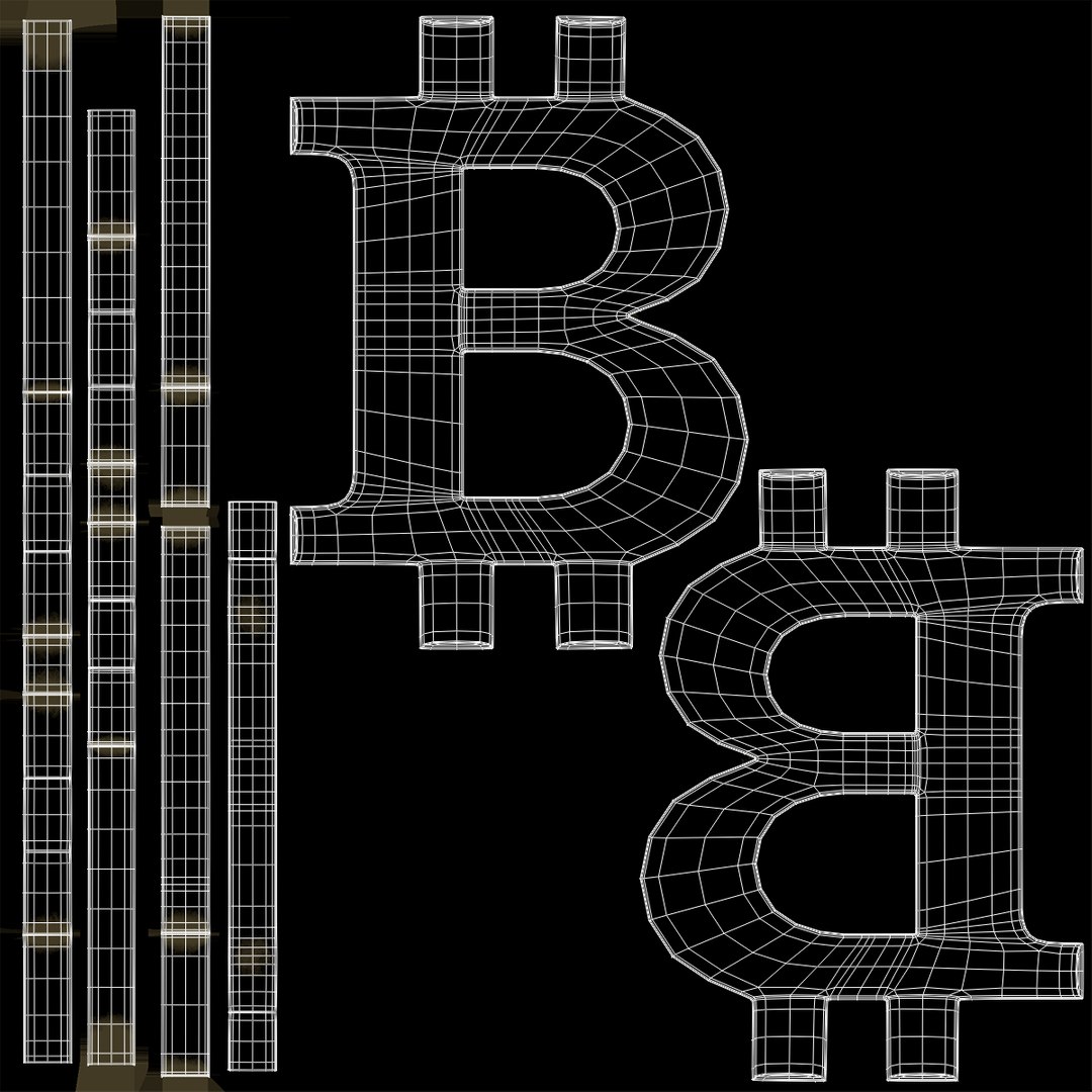 Bitcoin Symbol 3D - TurboSquid 1189221