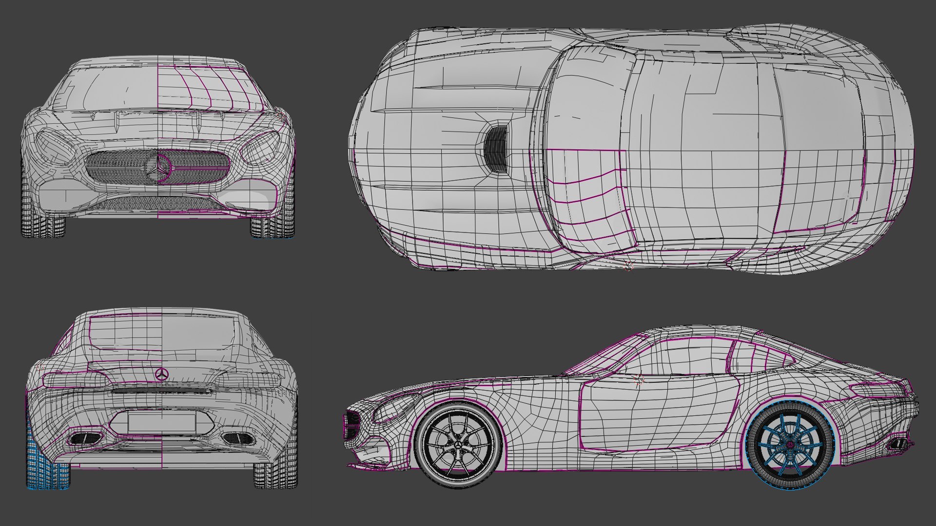 3D Mercedes Amg Gt Model - TurboSquid 1592442