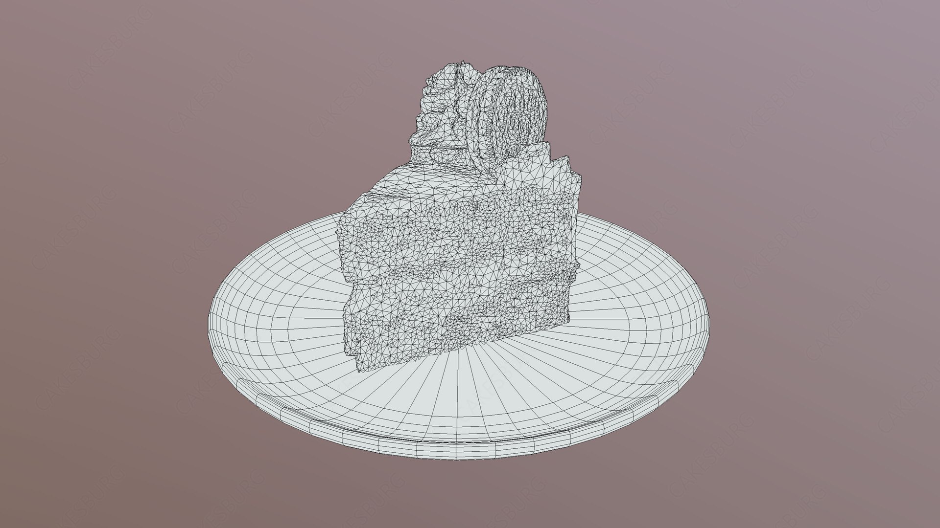 3D A Slice Of Oreo Cookie Cake - TurboSquid 1971900