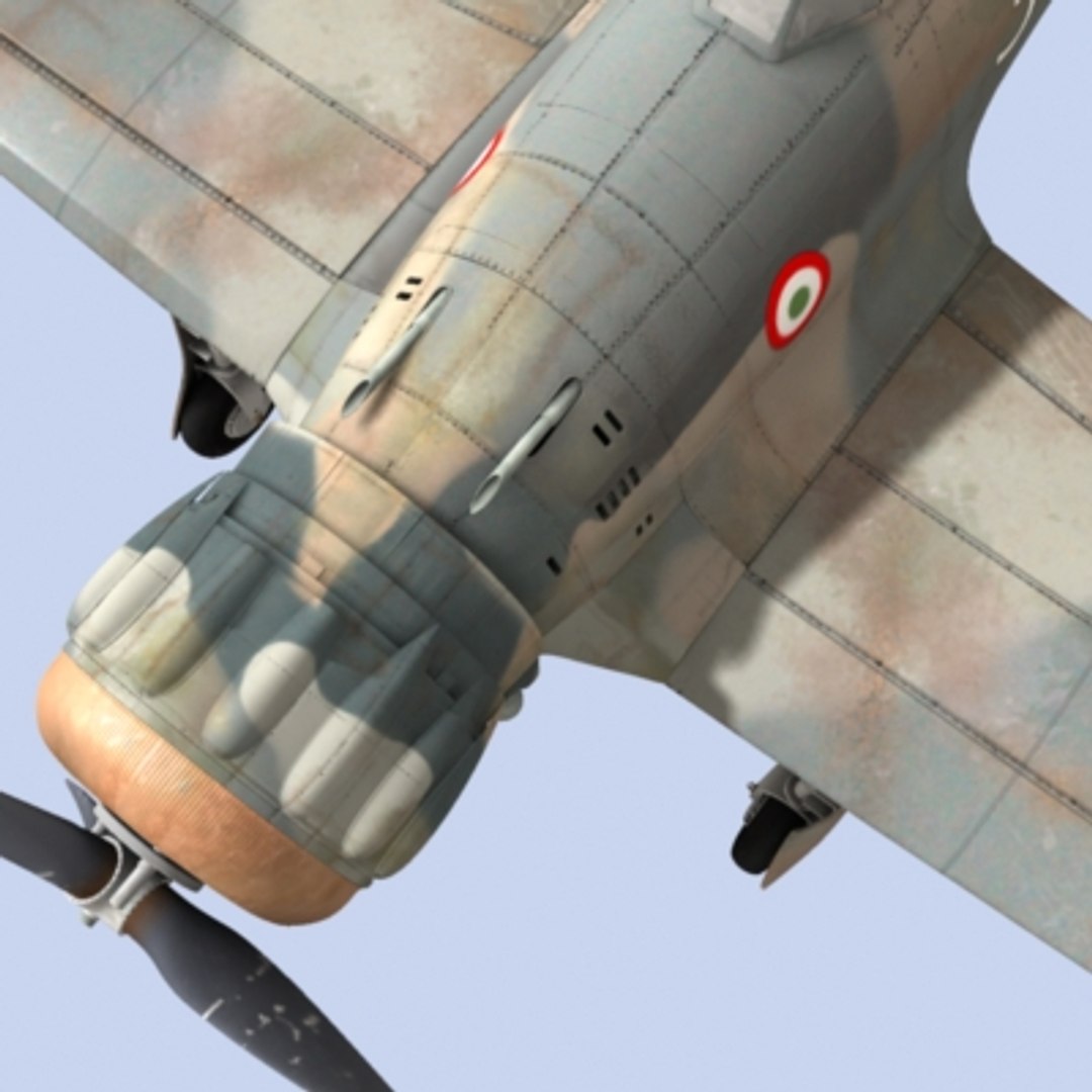 3ds Max Airplane Macchi Fighter Aircraft