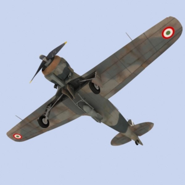 3ds max airplane macchi fighter aircraft