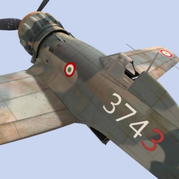 3ds max airplane macchi fighter aircraft
