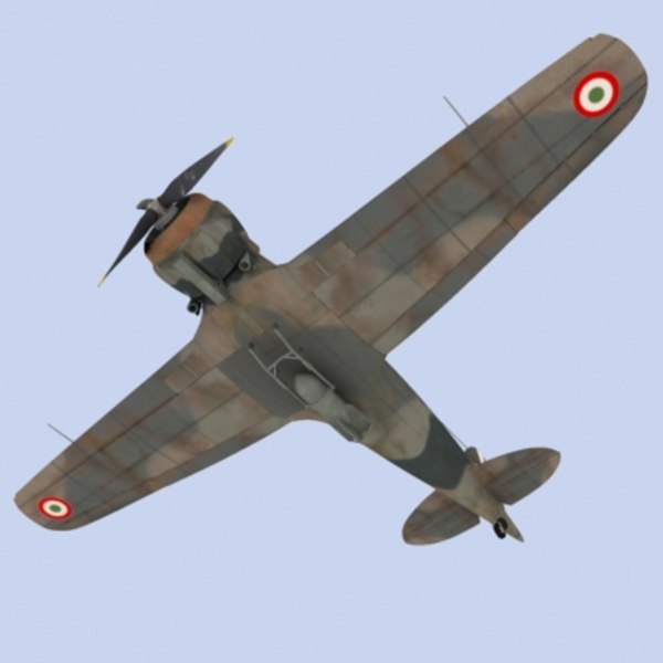 3ds max airplane macchi fighter aircraft