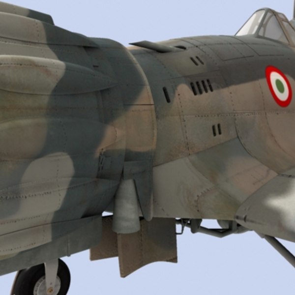 3ds max airplane macchi fighter aircraft