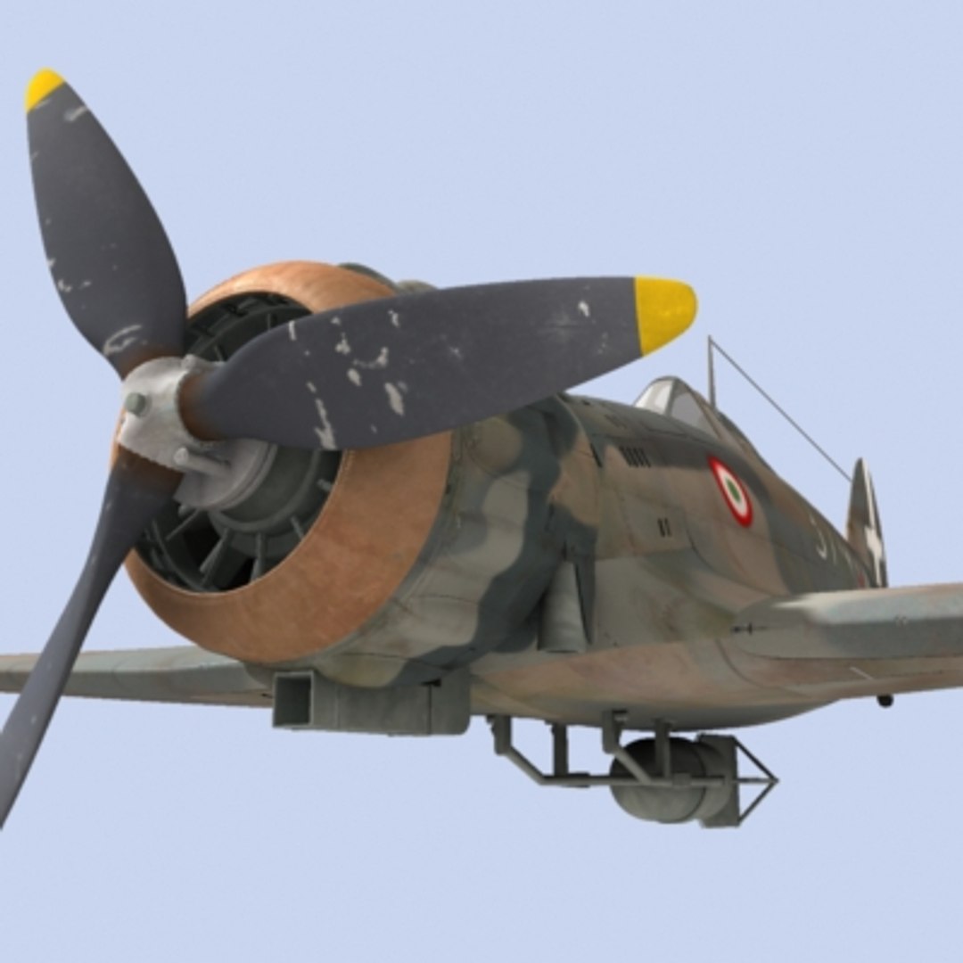 3ds Max Airplane Macchi Fighter Aircraft