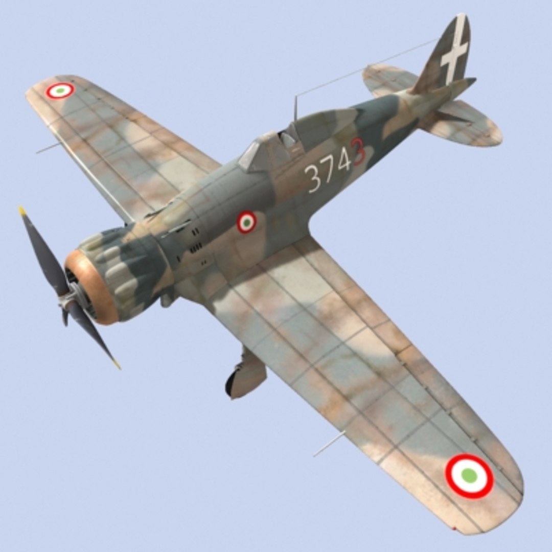 3ds Max Airplane Macchi Fighter Aircraft