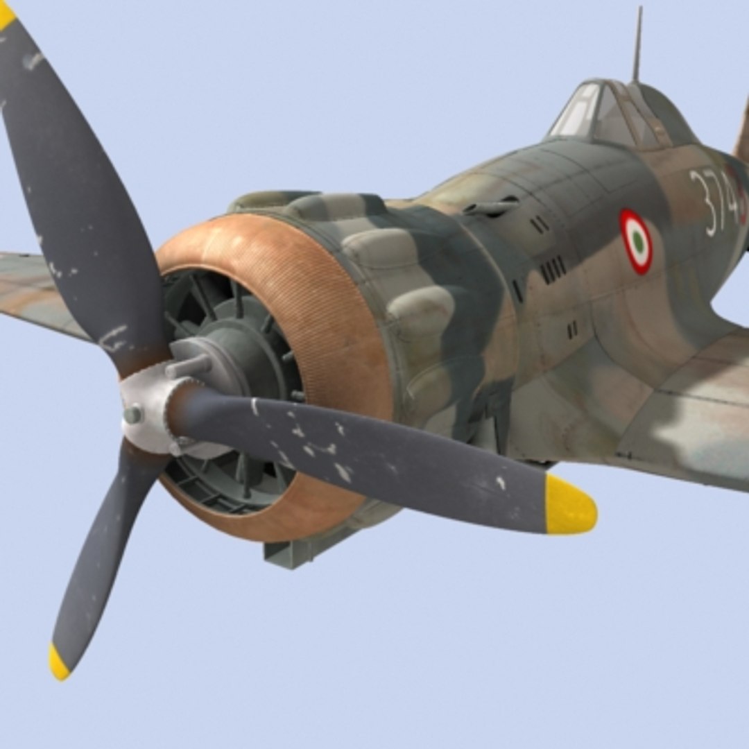 3ds Max Airplane Macchi Fighter Aircraft