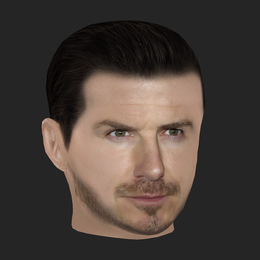 3D David Beckham Head - Low poly head for game - TurboSquid 1868496