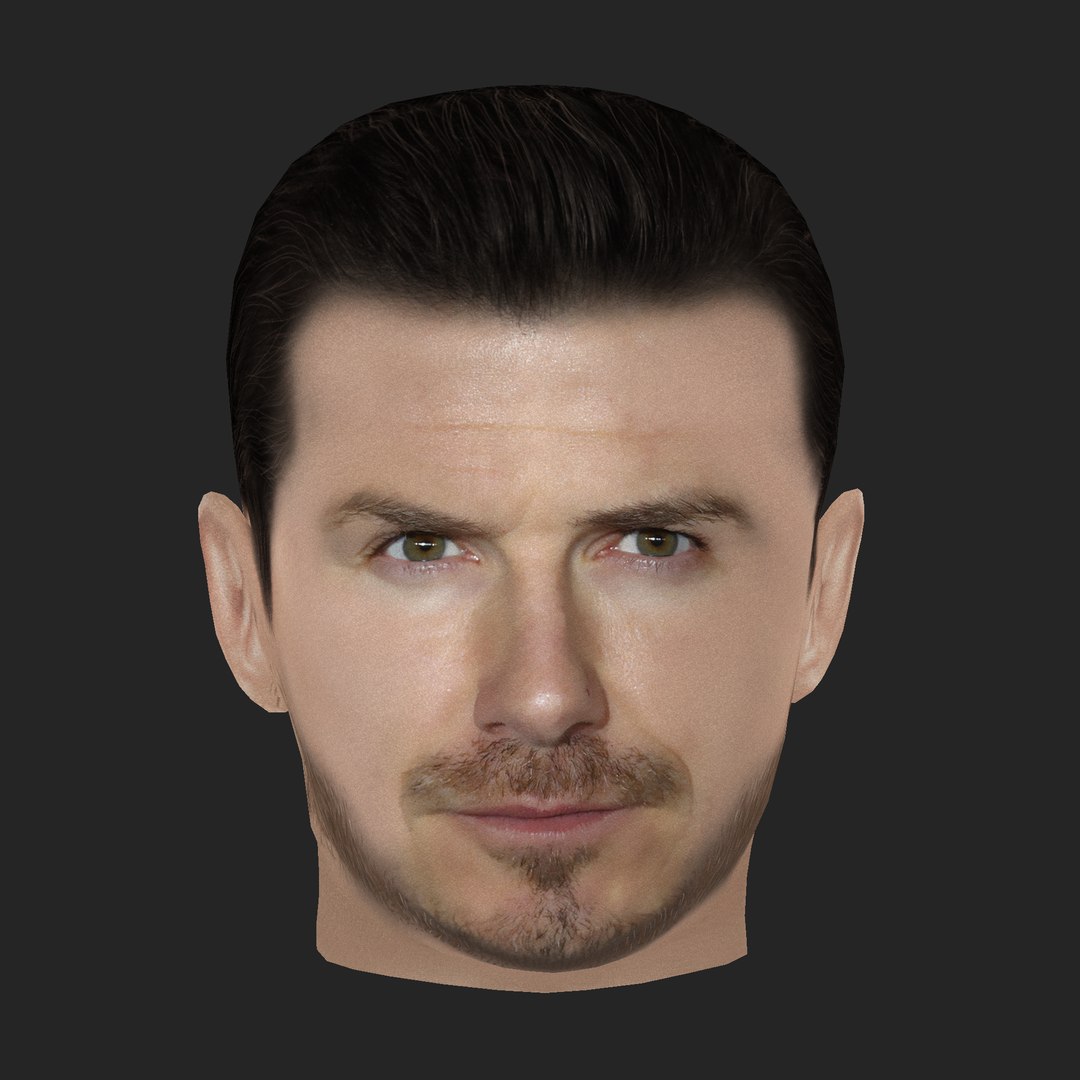 3D David Beckham Head - Low poly head for game - TurboSquid 1868496