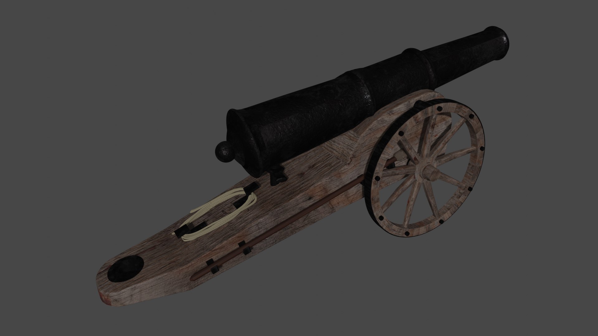 Civil War Cannon Model - TurboSquid 2116517