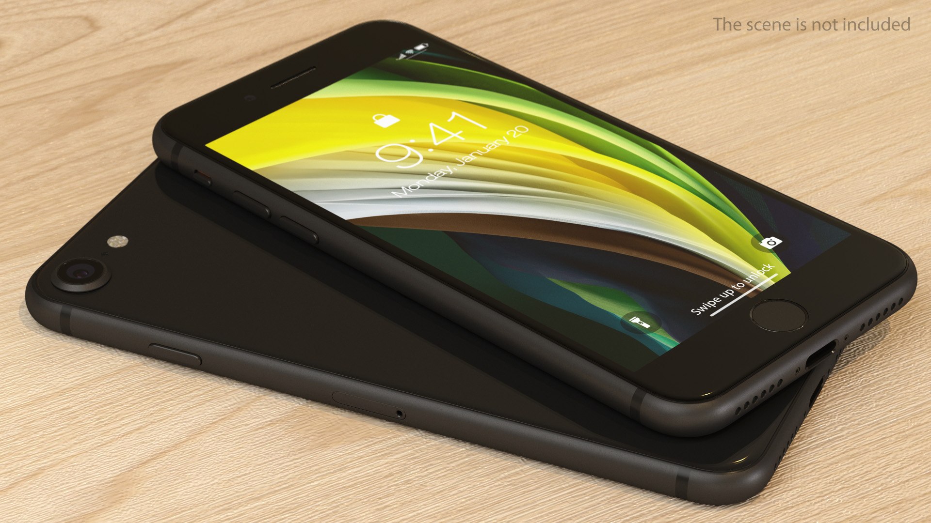 Iphone se 2020 black 3D model - TurboSquid 1583728