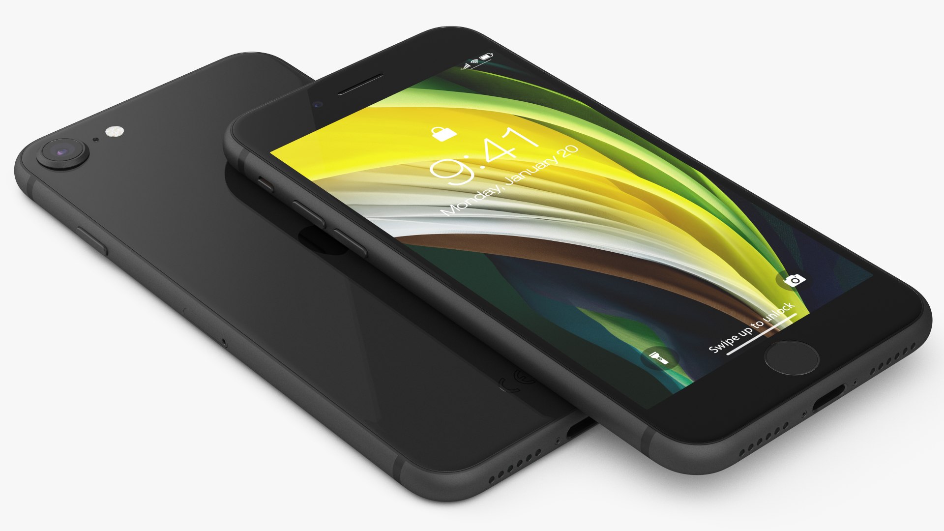 Iphone se 2020 black 3D model - TurboSquid 1583728