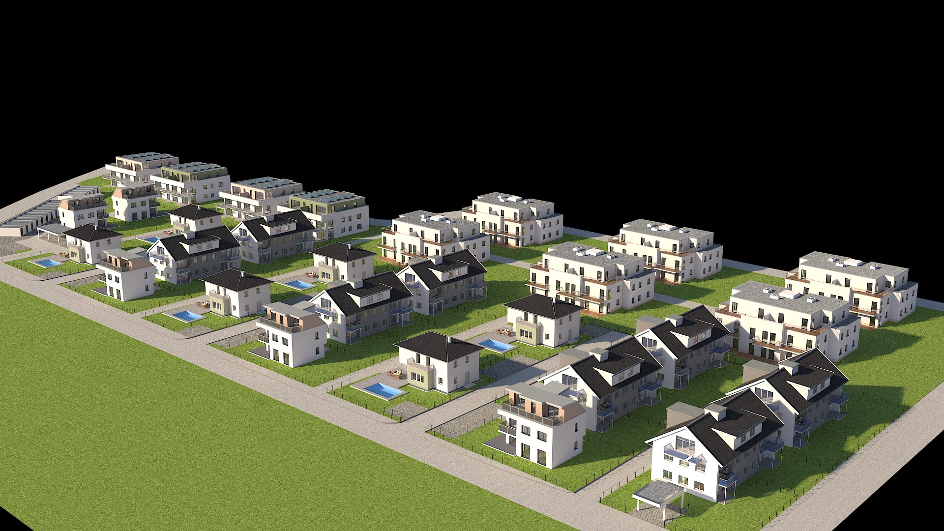 3D Residental Area 02 - TurboSquid 1792757