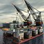 3d Model Dual Crane Vessel Format