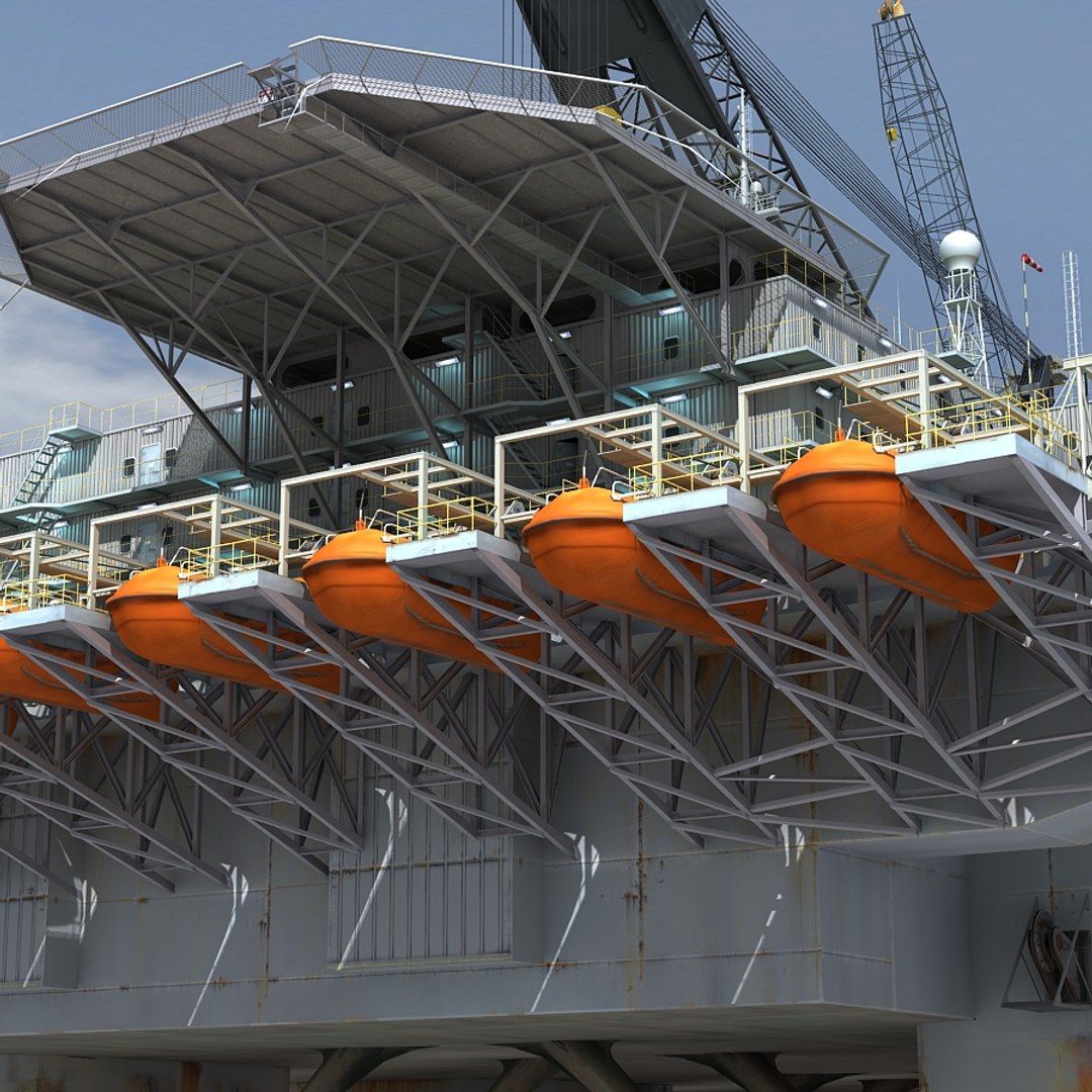 3d model dual crane vessel format