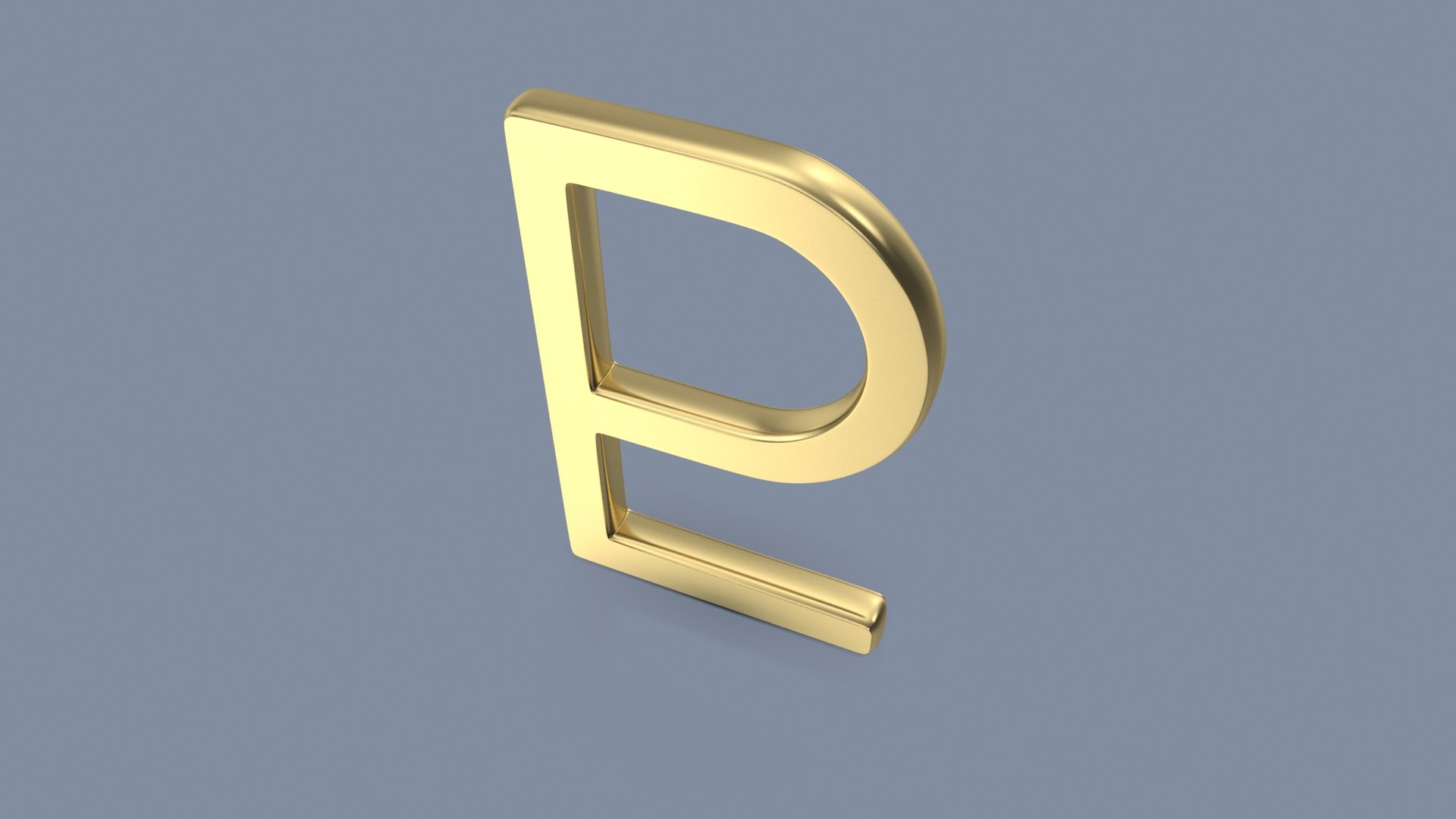 Pluto Astrological Symbol Gold Model - TurboSquid 2059670