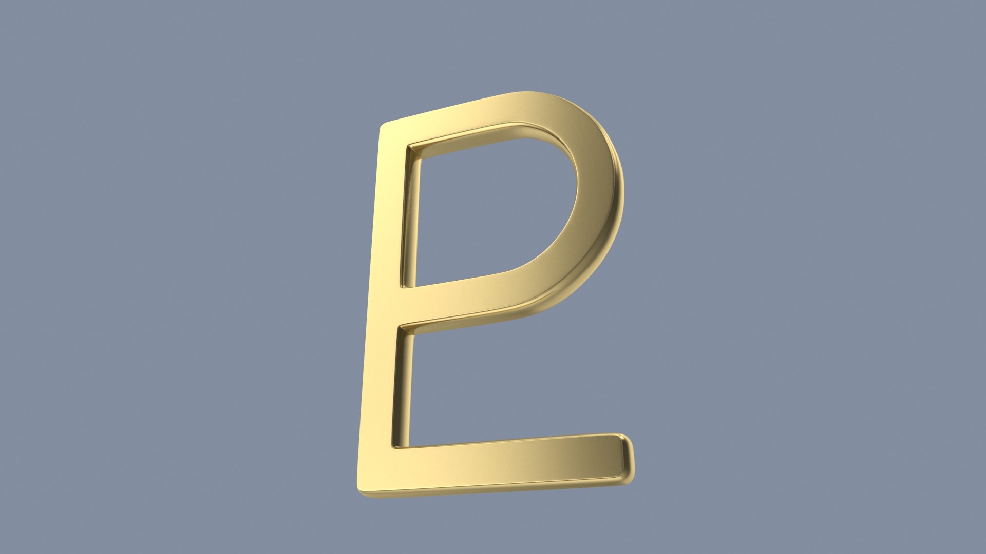 Pluto Astrological Symbol Gold Model - TurboSquid 2059670