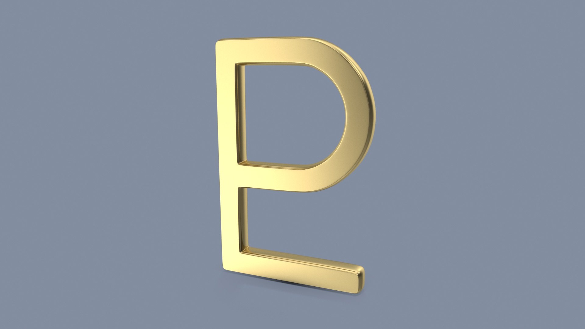 Pluto Astrological Symbol Gold Model - TurboSquid 2059670