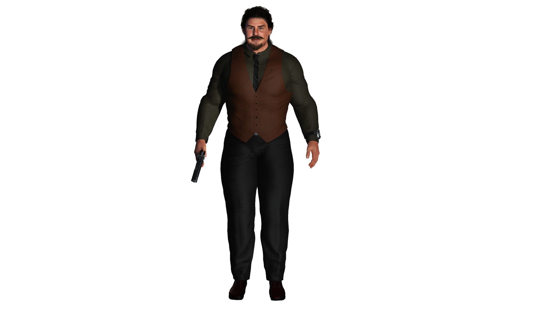 AAA 3D OLD BUSINESSMAN CHARACTER - REALISTIC HUMAN RIGGED Model ...