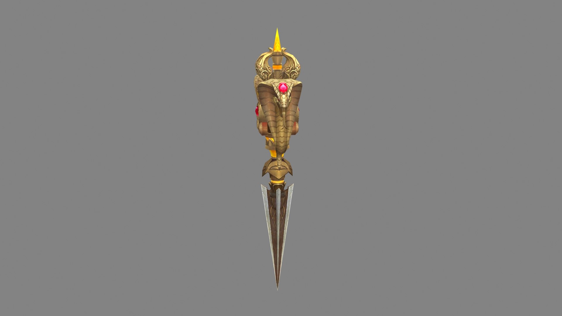 Gold Cobra Dagger - Magic Weapon 3D - TurboSquid 2272663