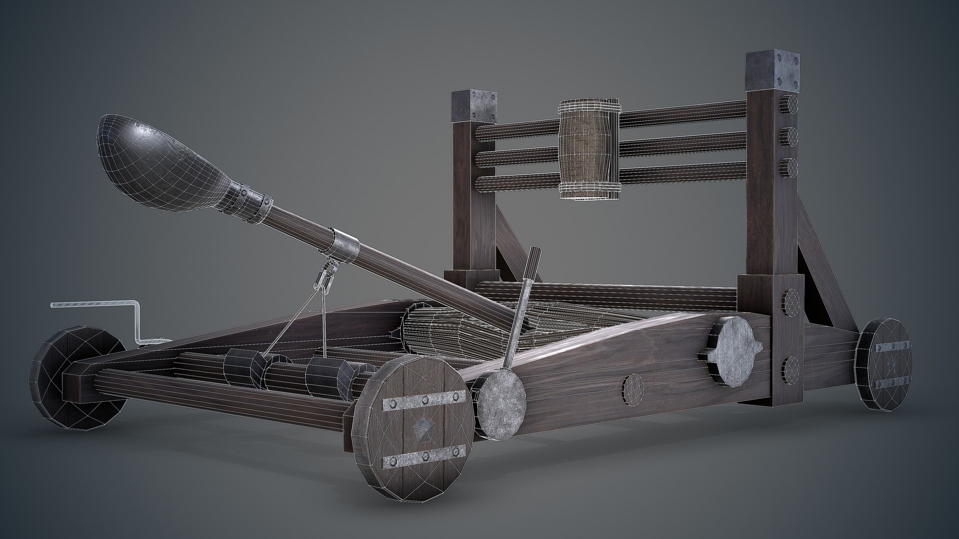 3D MEDIEVAL Catapult - TurboSquid 1714687