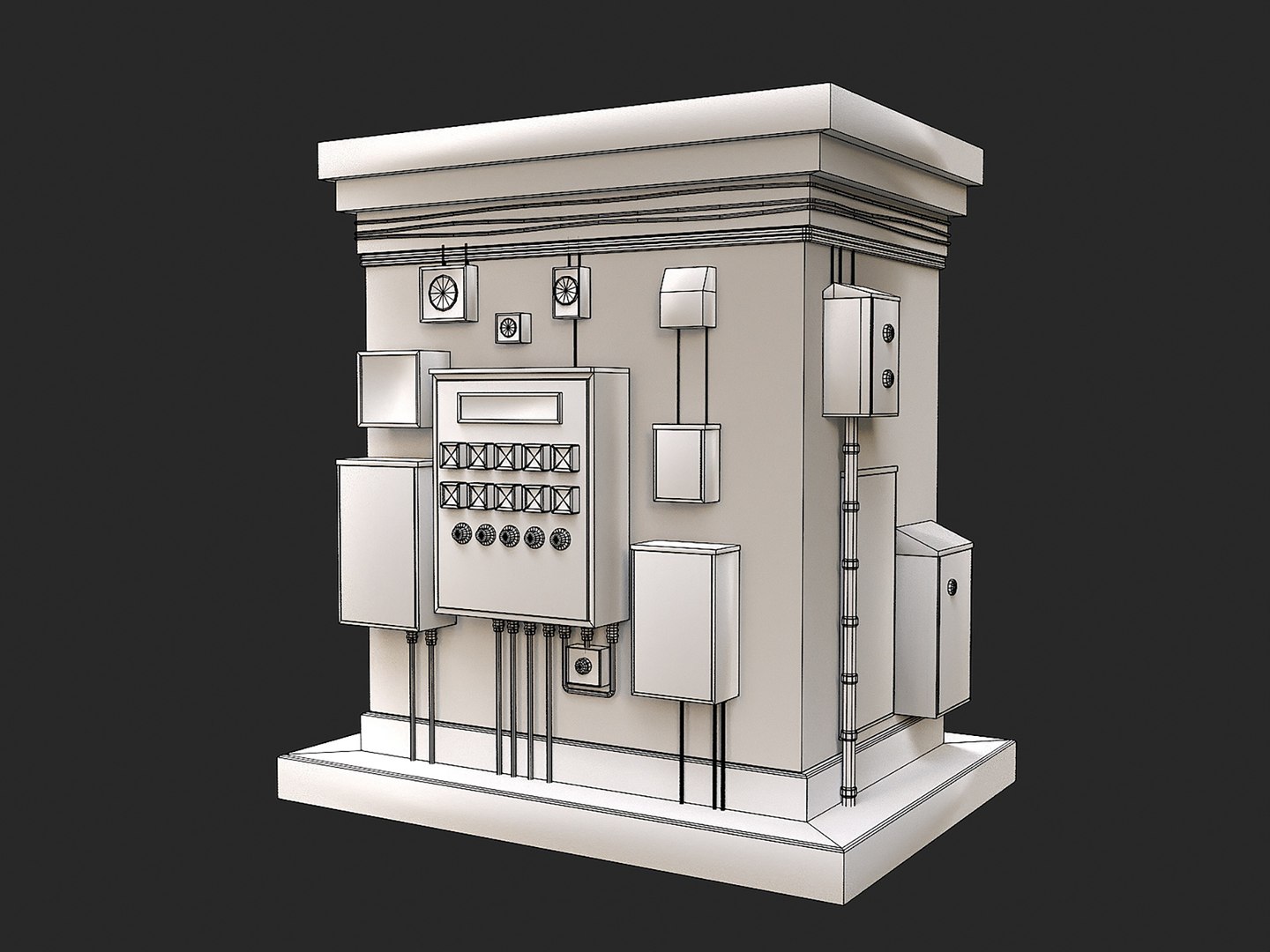 3D Electrical Transformer Collection - TurboSquid 2433195