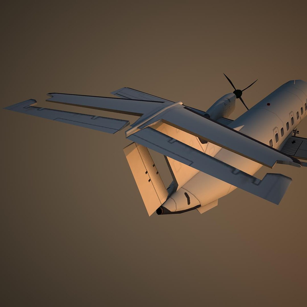 3d model embraer emb 120 basic