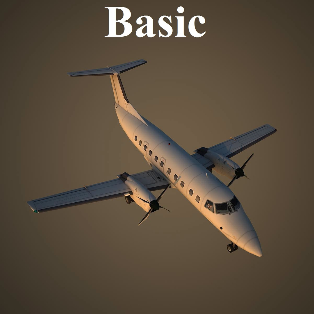 3d model embraer emb 120 basic