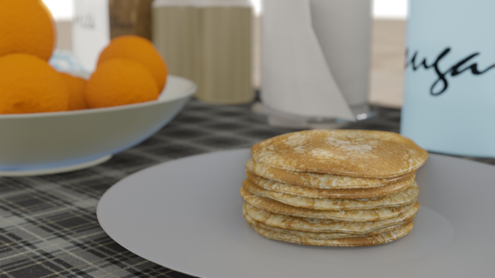 3D Model Breakfast Table Modeled - TurboSquid 1533580