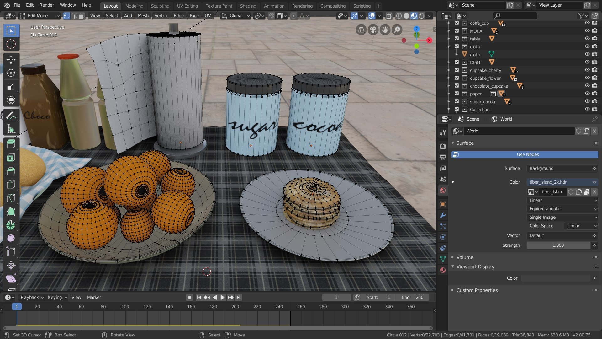 3D Model Breakfast Table Modeled - TurboSquid 1533580