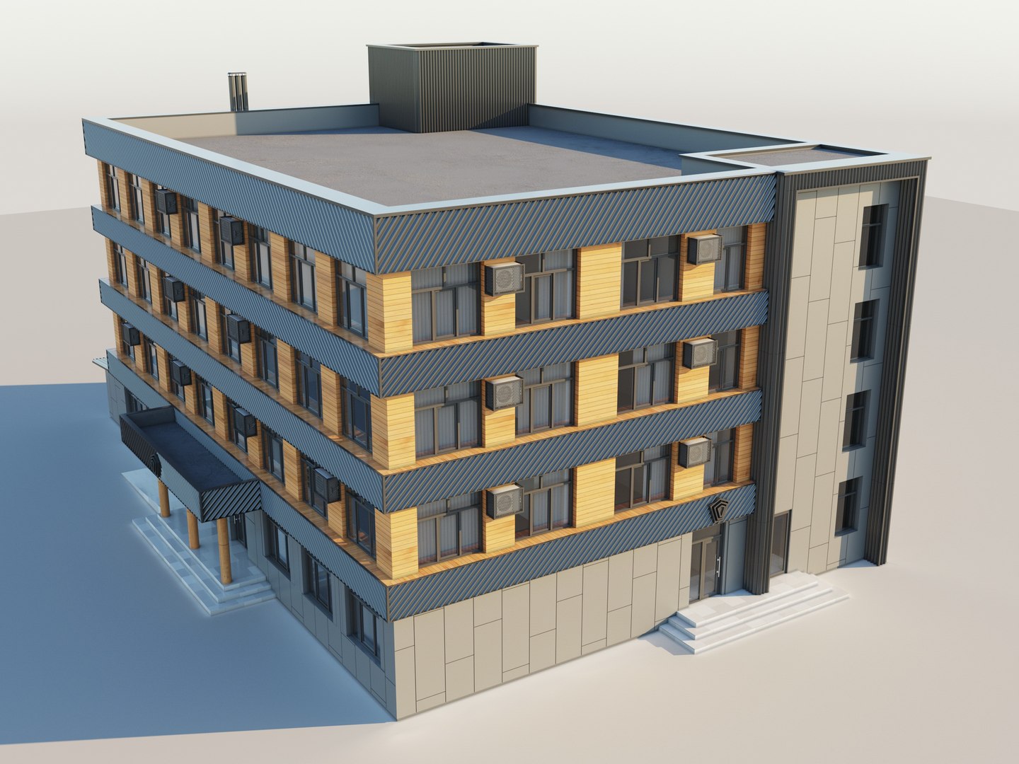 Industrial Building 3D Model - TurboSquid 2098689