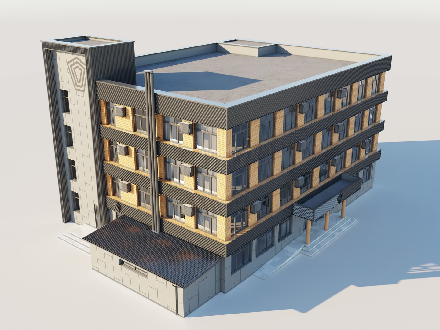 Industrial Building 3D Model - TurboSquid 2098689