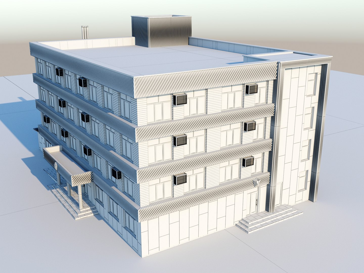Industrial Building 3D Model - TurboSquid 2098689