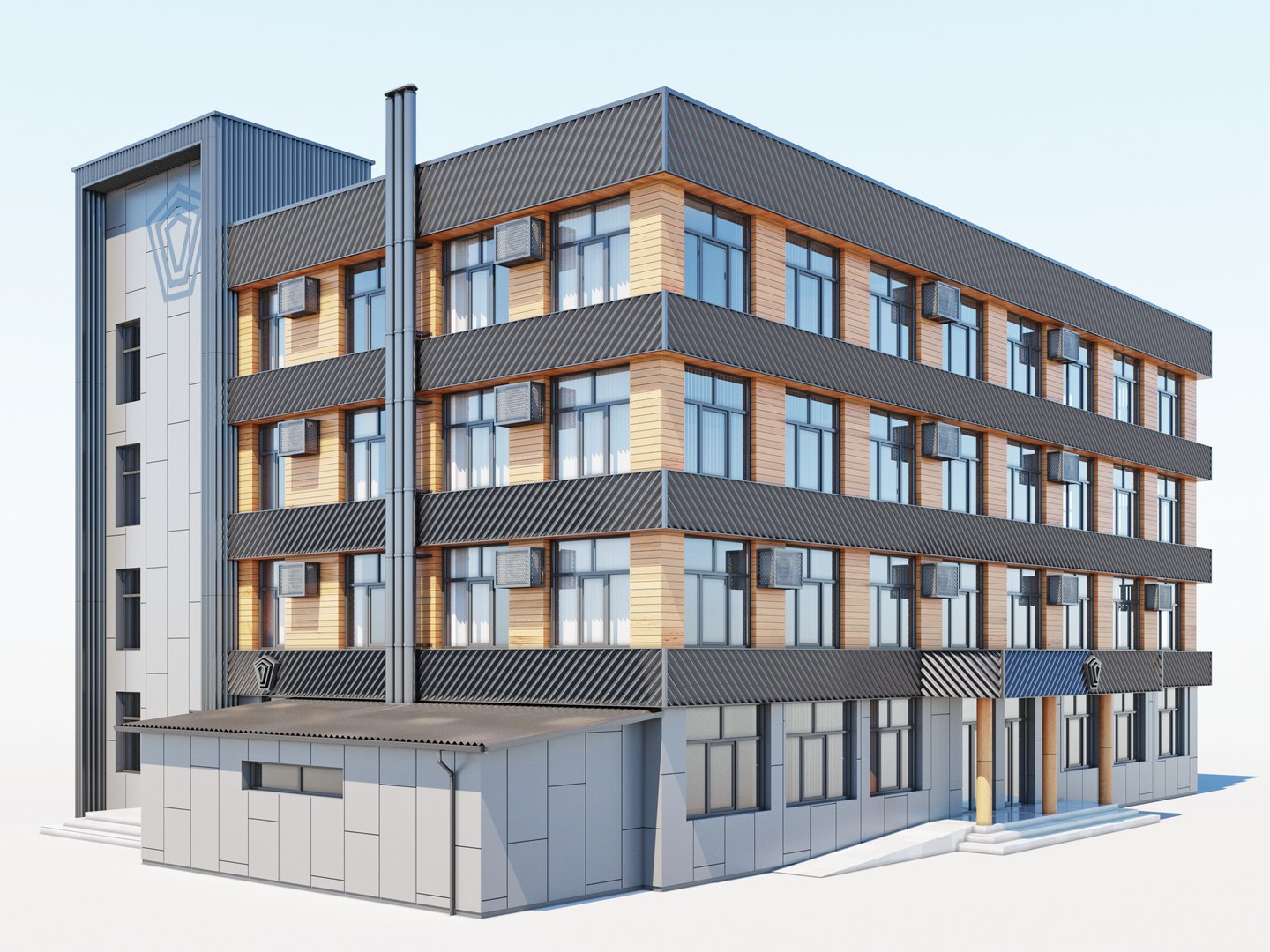 Industrial Building 3D Model - TurboSquid 2098689