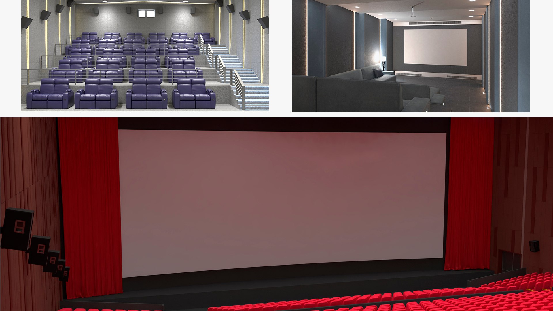 3D Cinema Interiors Collection Model - TurboSquid 2240865