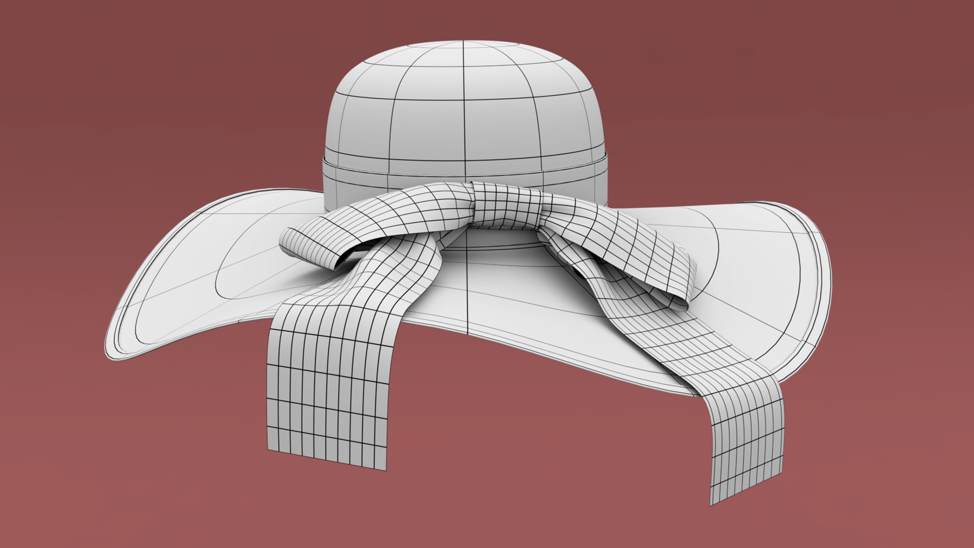 3D model Woman Fashion Straw Hat - TurboSquid 1812234