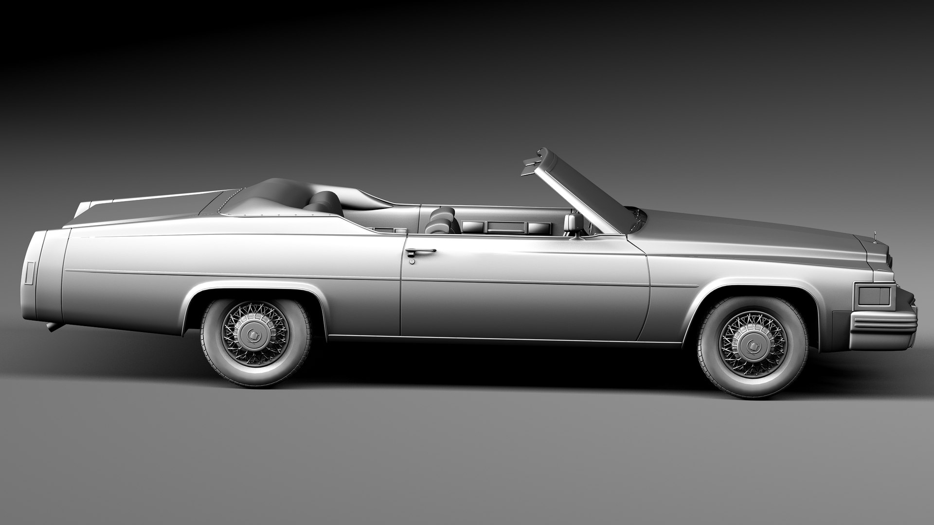 3d Classic Antique Luxury Convertible Model