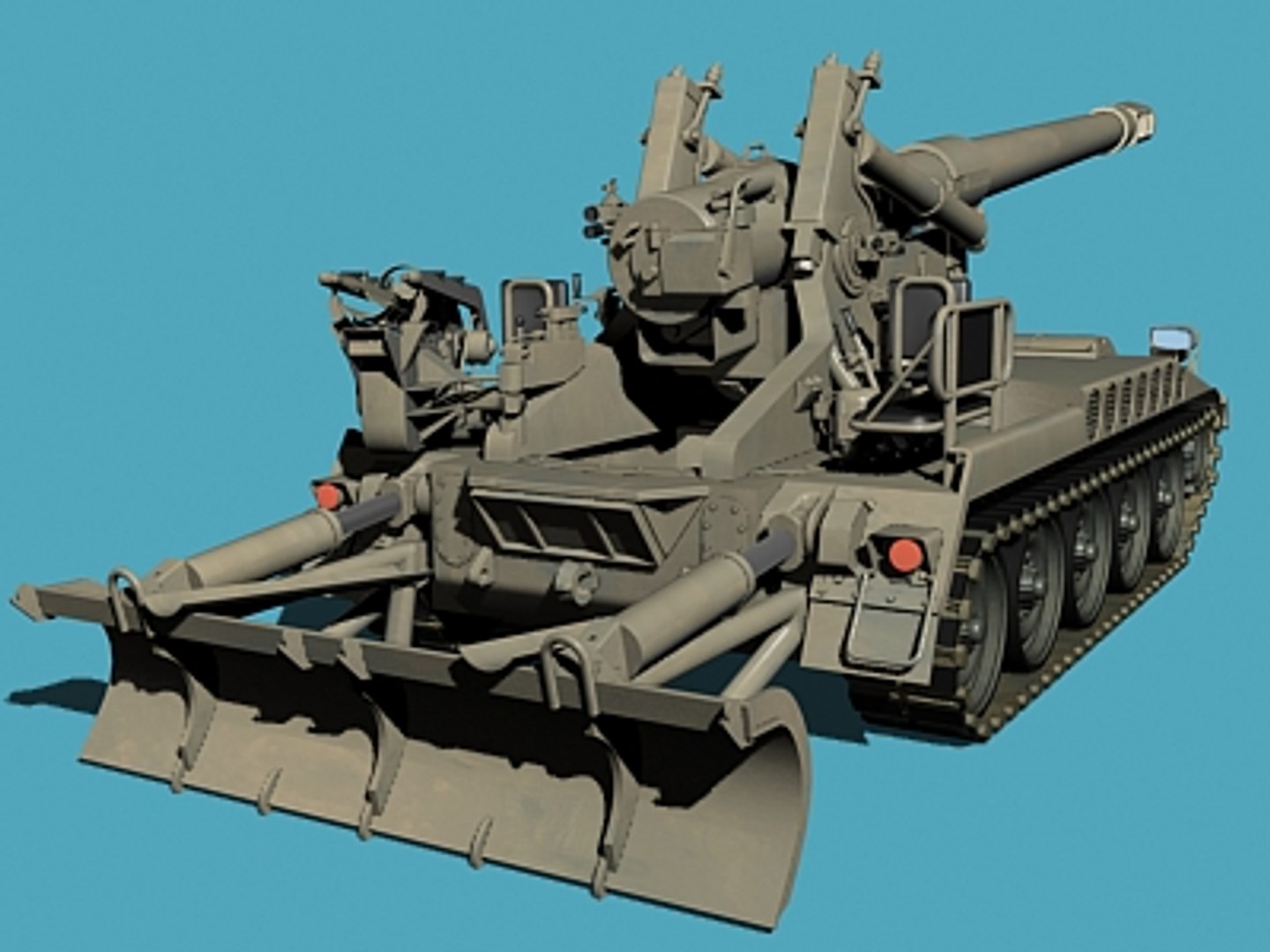 Self Propelled Howitzer M110 A2 3d Model