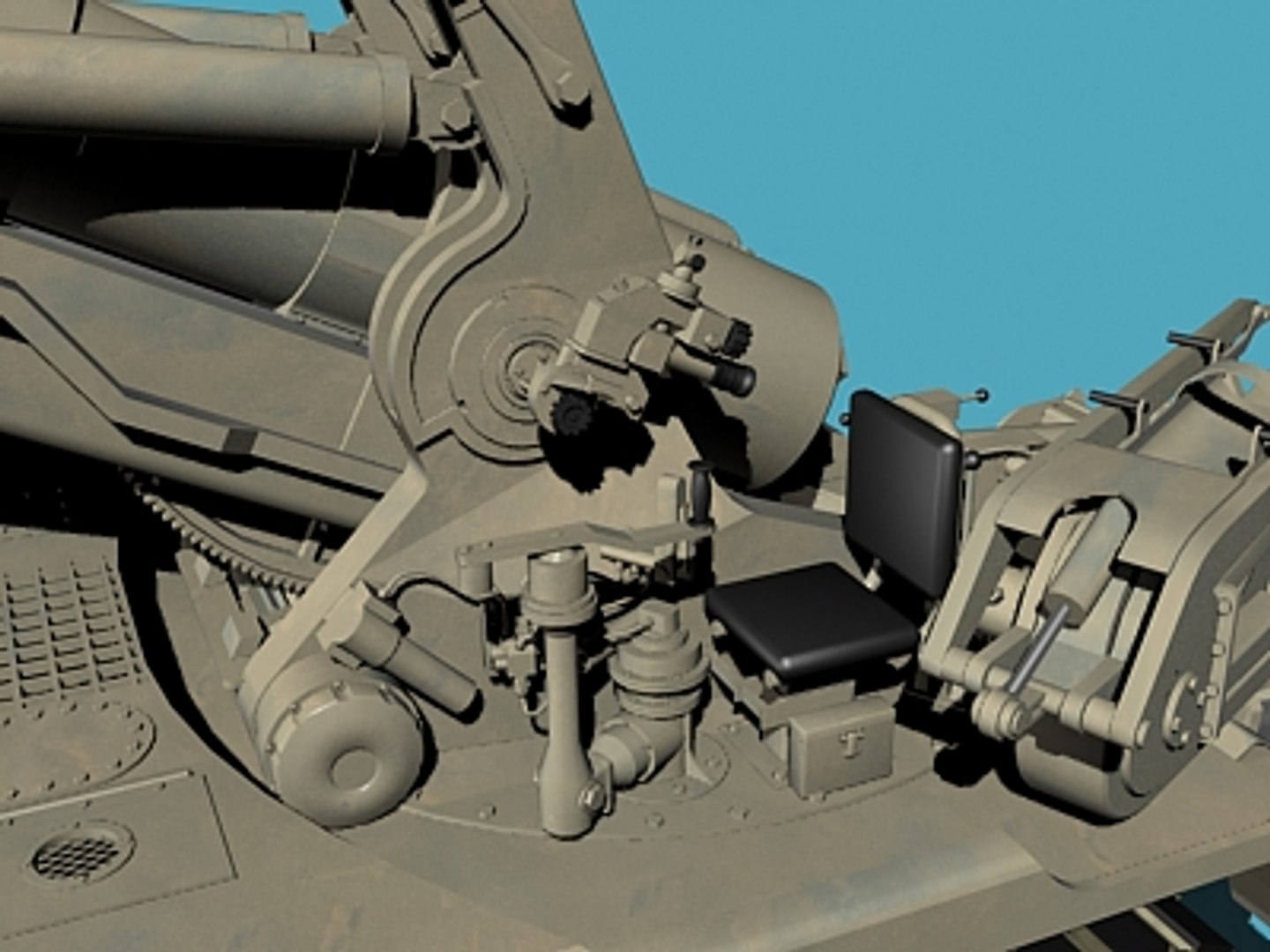 Self Propelled Howitzer M110 A2 3d Model