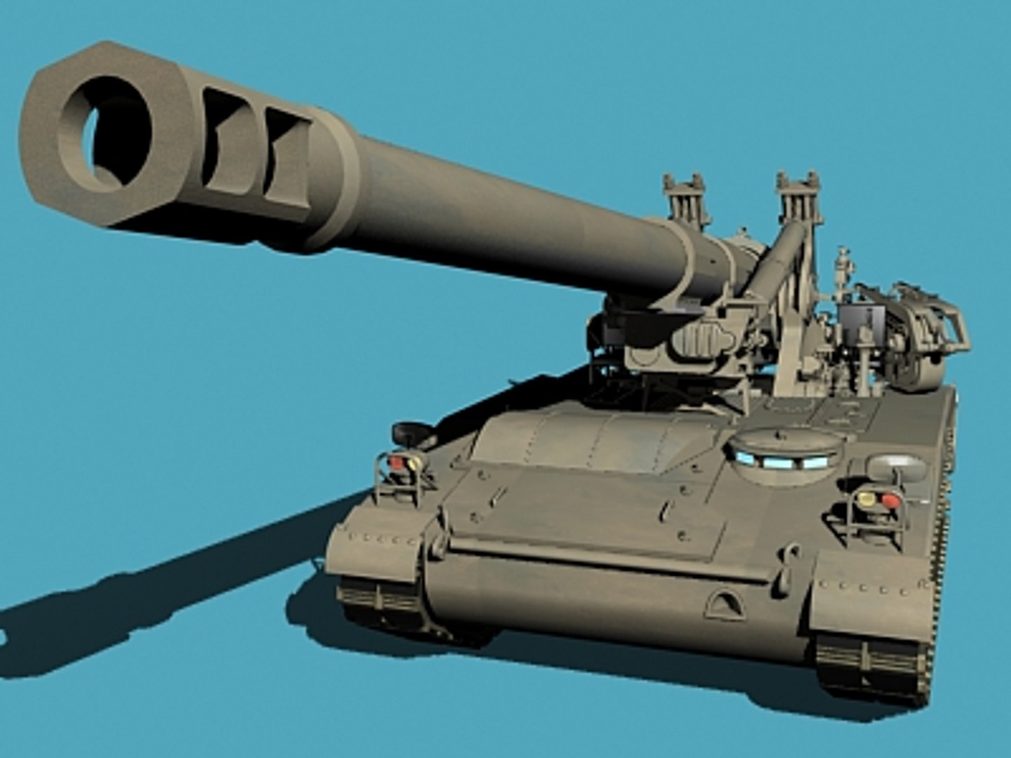 Self Propelled Howitzer M110 A2 3d Model