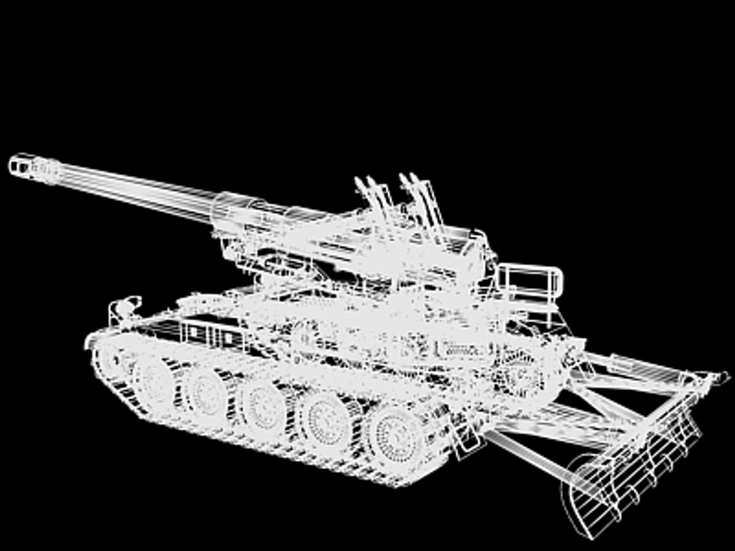 Self Propelled Howitzer M110 A2 3d Model