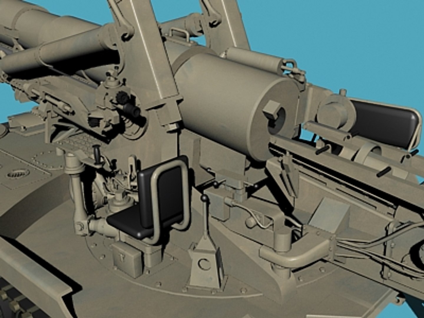 Self Propelled Howitzer M110 A2 3d Model