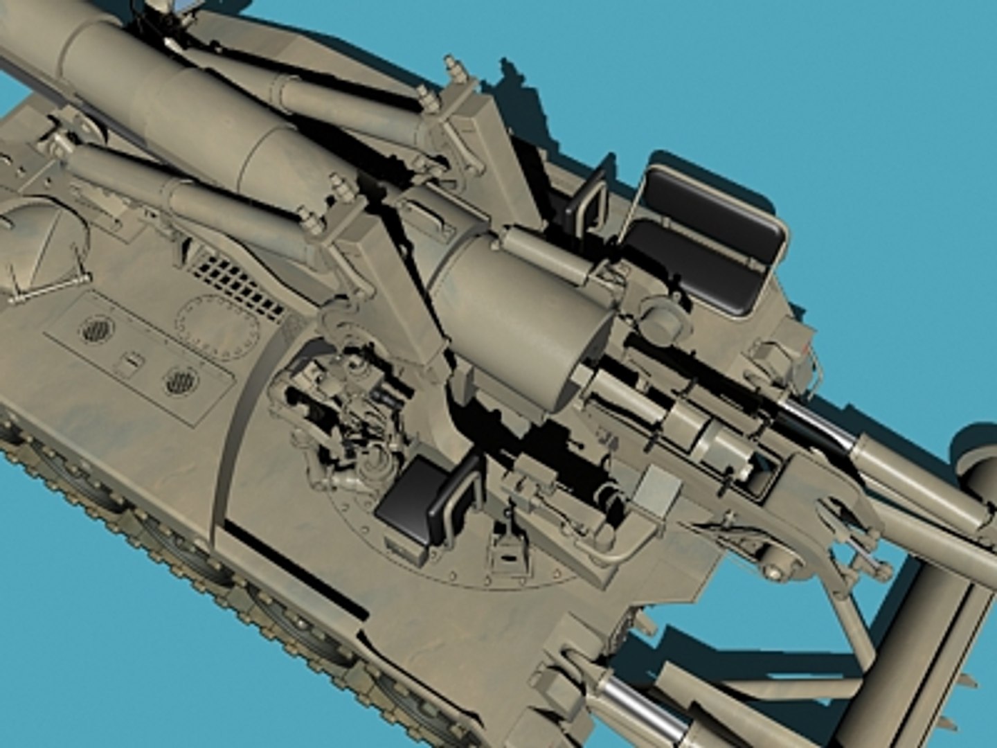 Self Propelled Howitzer M110 A2 3d Model