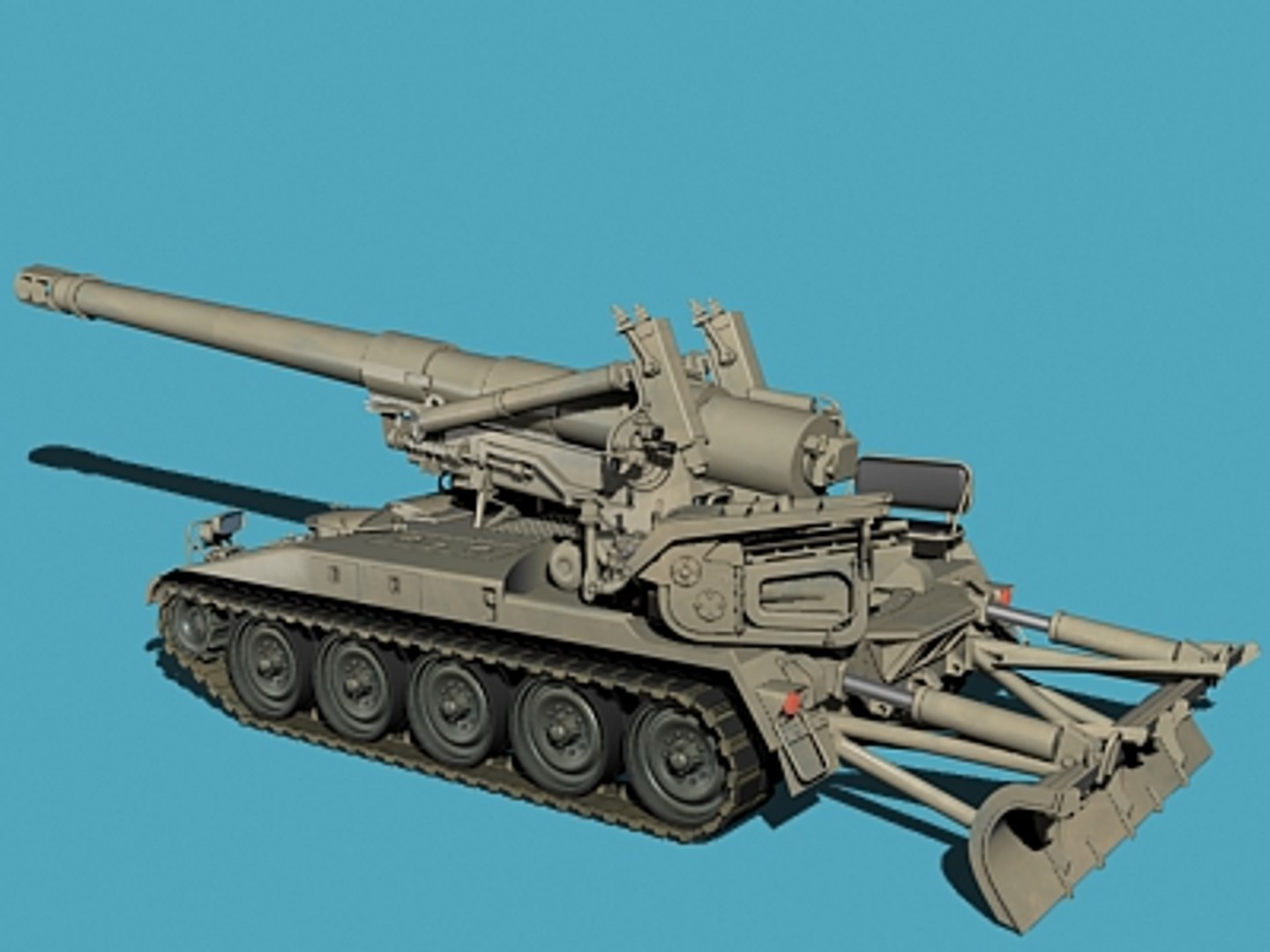 Self Propelled Howitzer M110 A2 3d Model