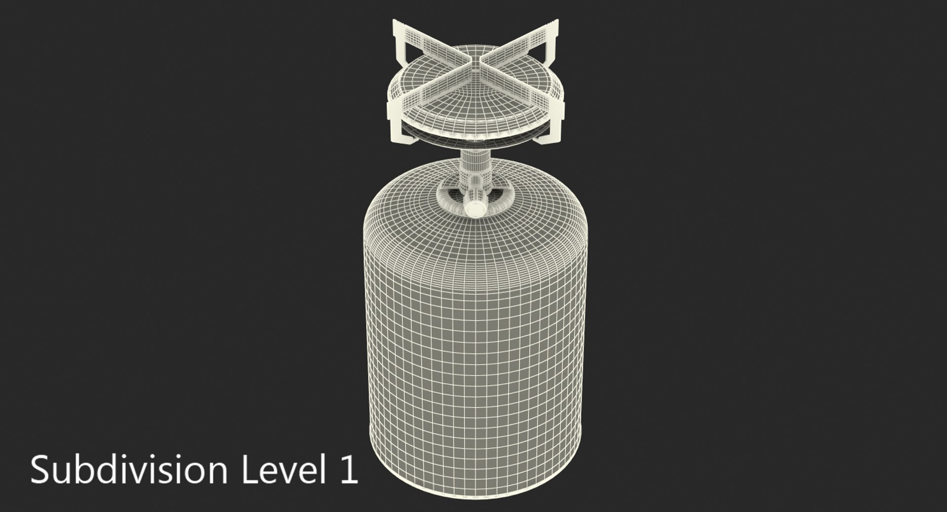 3d Mini Camping Gas Stove Model