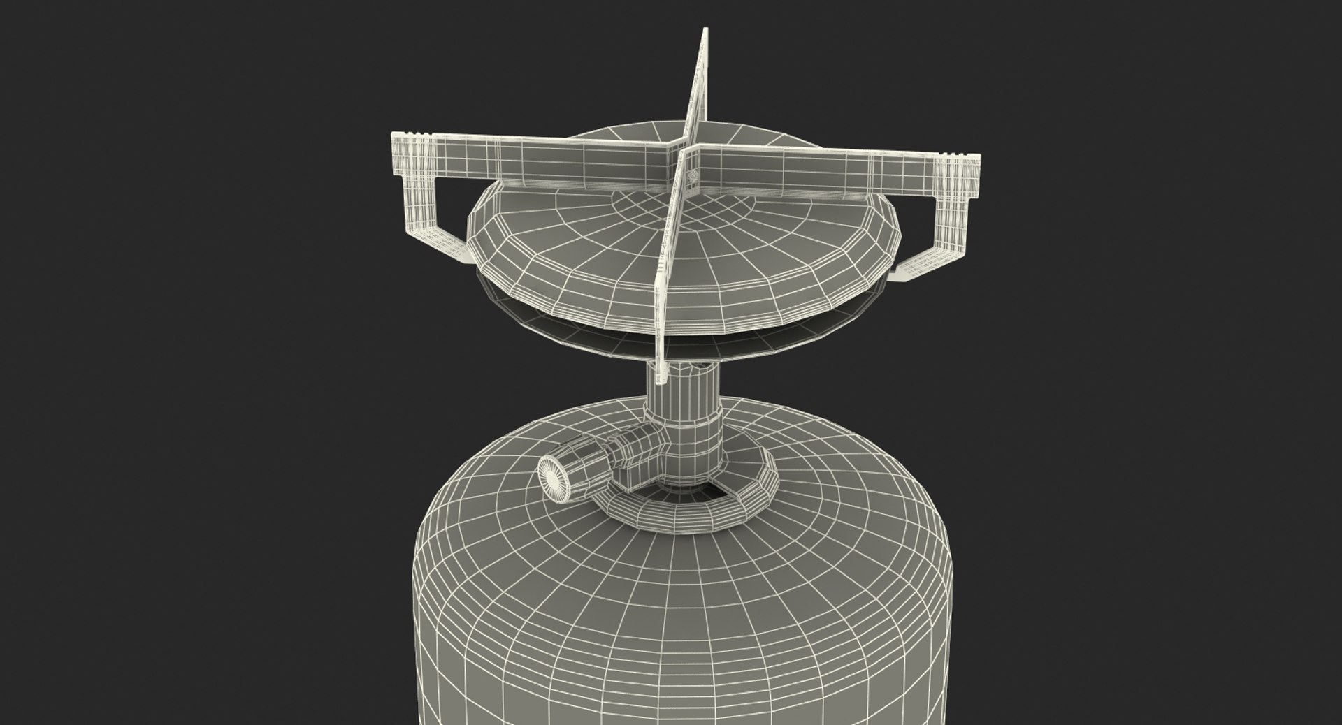 3d Mini Camping Gas Stove Model