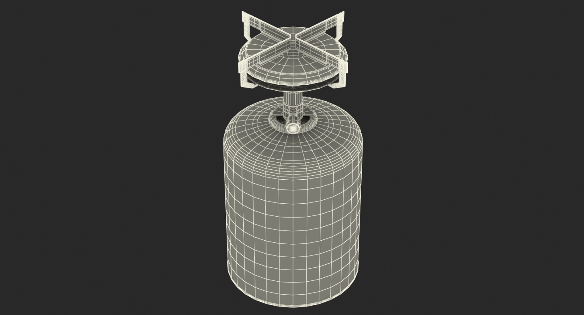 3d Mini Camping Gas Stove Model