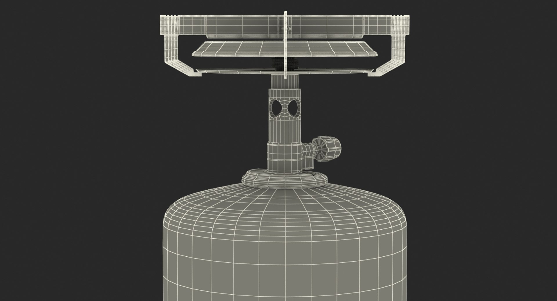 3d Mini Camping Gas Stove Model