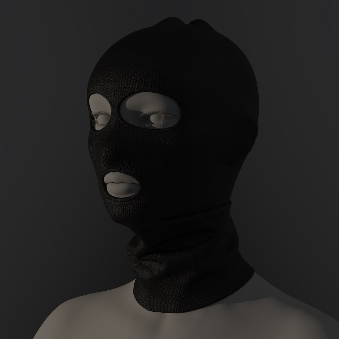 Women Balaclava Mask Hat Hood Marvelous Designer Clo3d 3D Model ...