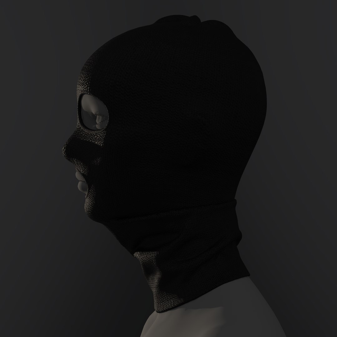 Women Balaclava Mask Hat Hood Marvelous Designer Clo3d 3D Model ...
